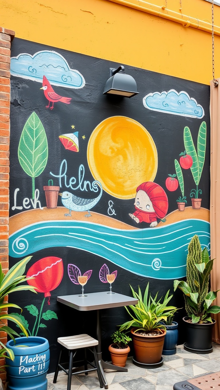 20 Whimsical Ideas to Transform Your Patio with Artistic Murals – yaamb.com