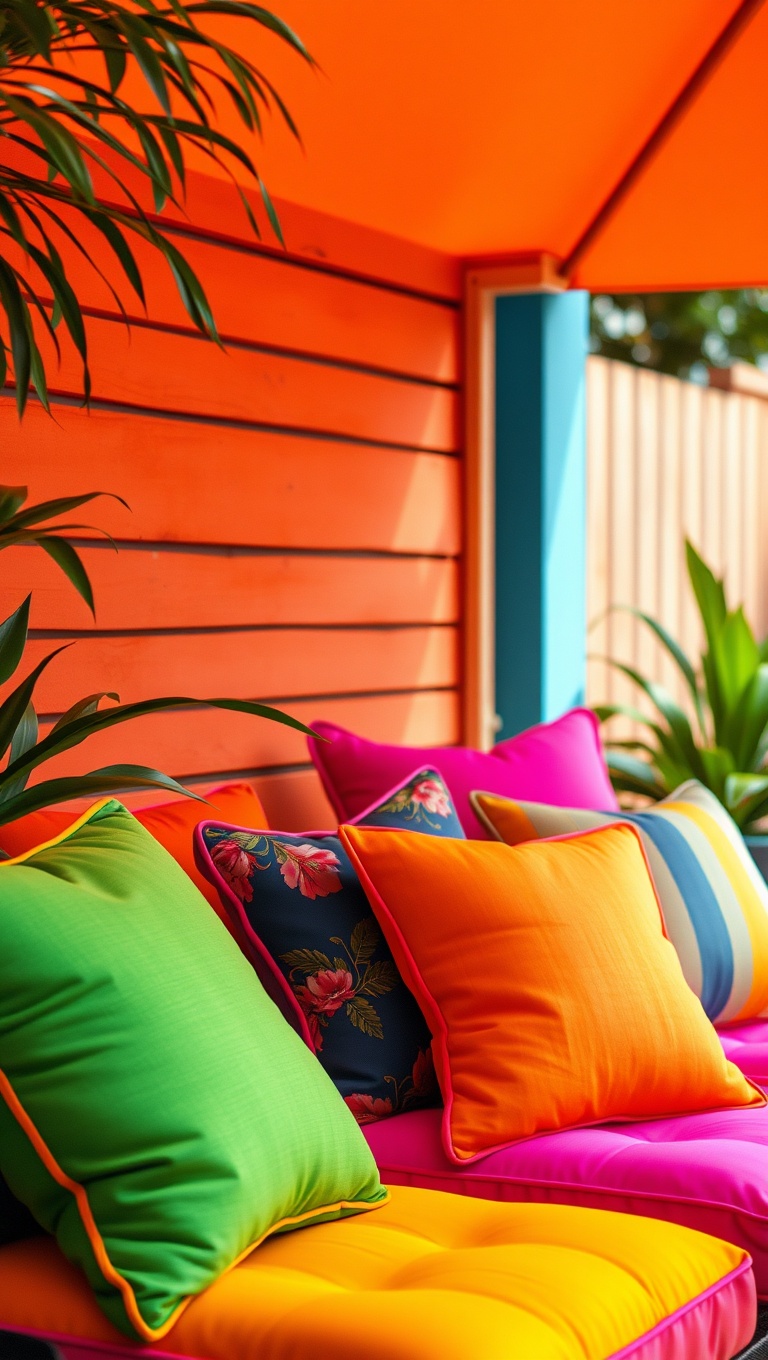 20 Vibrant Ideas to Brighten Up Your Patio with Colorful Cushions ...