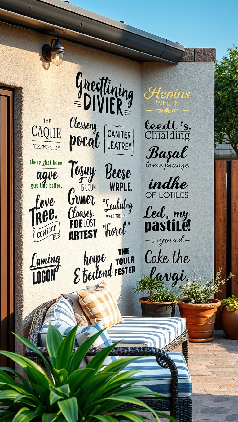 20 Creative Ideas for Patio Wall Art to Brighten Your Outdoor Space ...